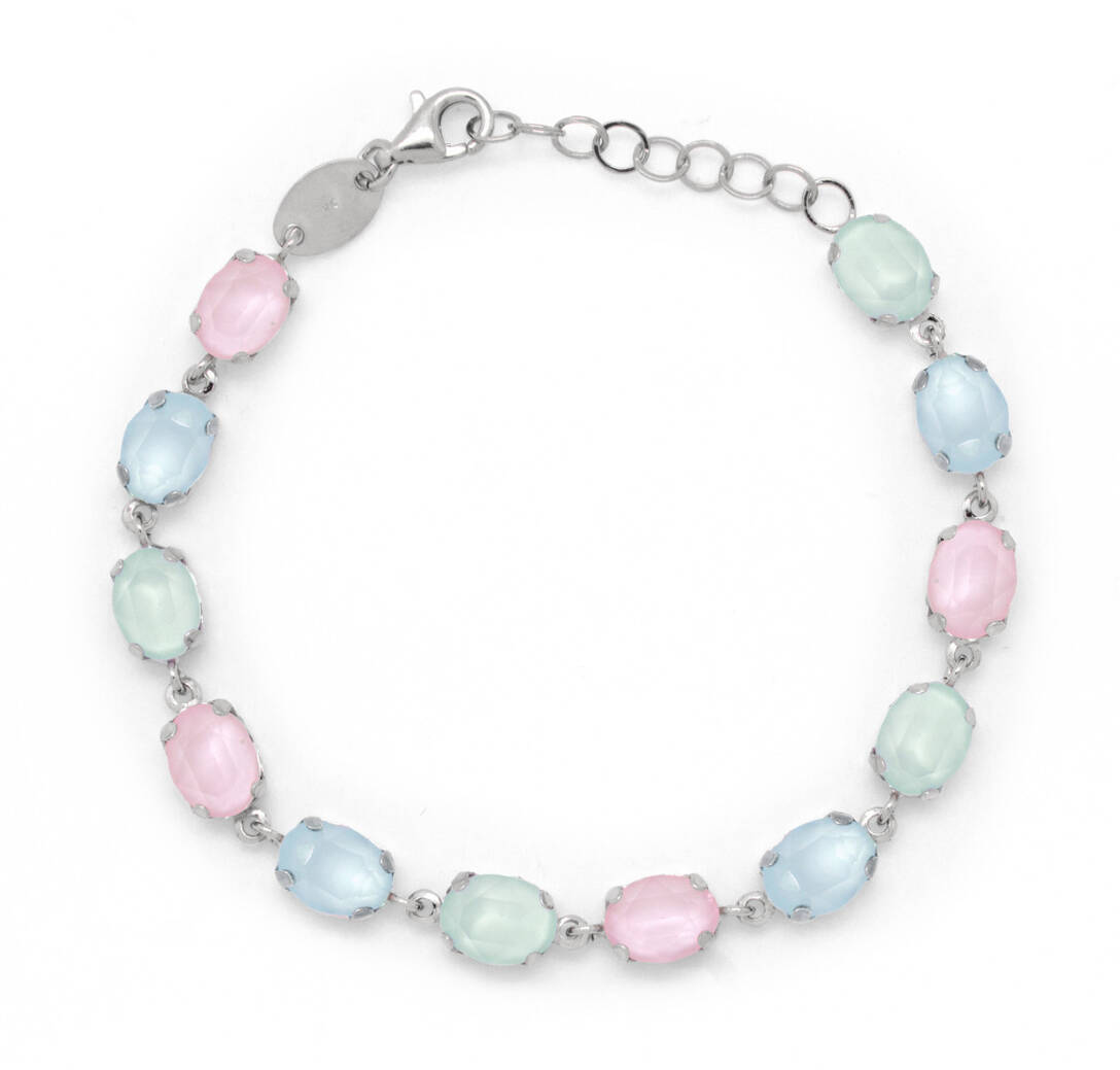 Pulsera Celine ovales plata - RELOJERIA PLATERIA ANABI